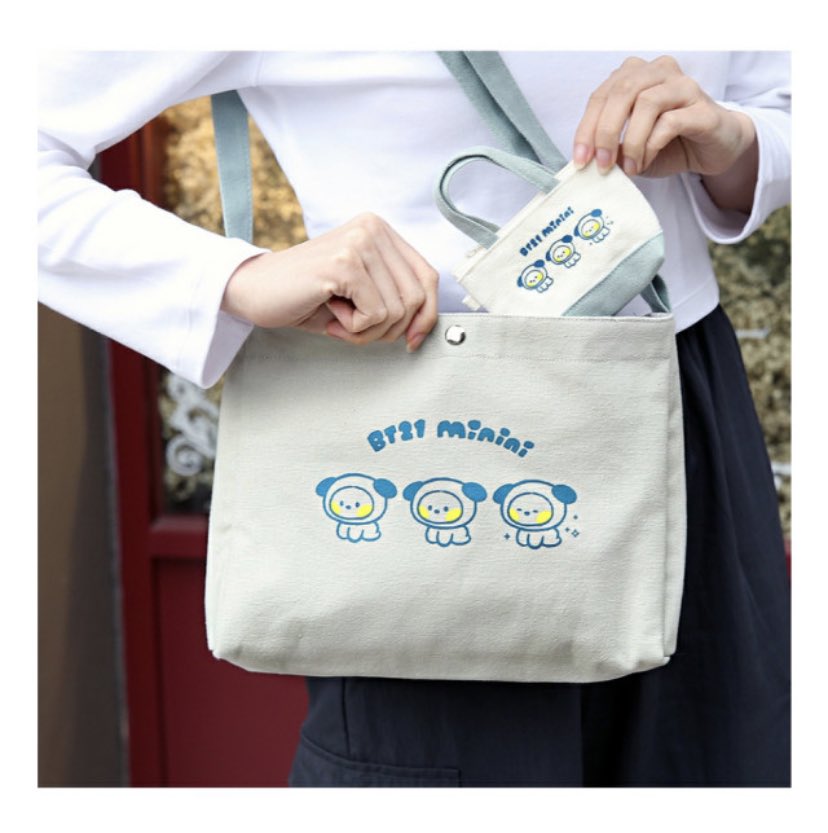 BT21 minini canvas cross bag and mini pouch – HAGD SHOP
